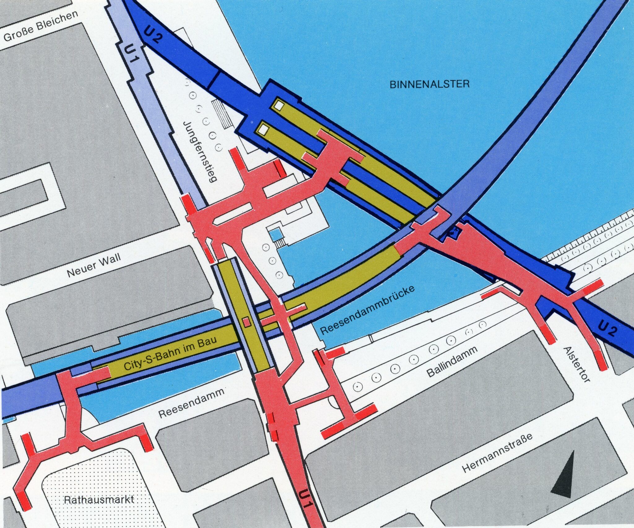 Bunt unter der Alster – die U2 am Jungfernstieg - HOCHBAHN
